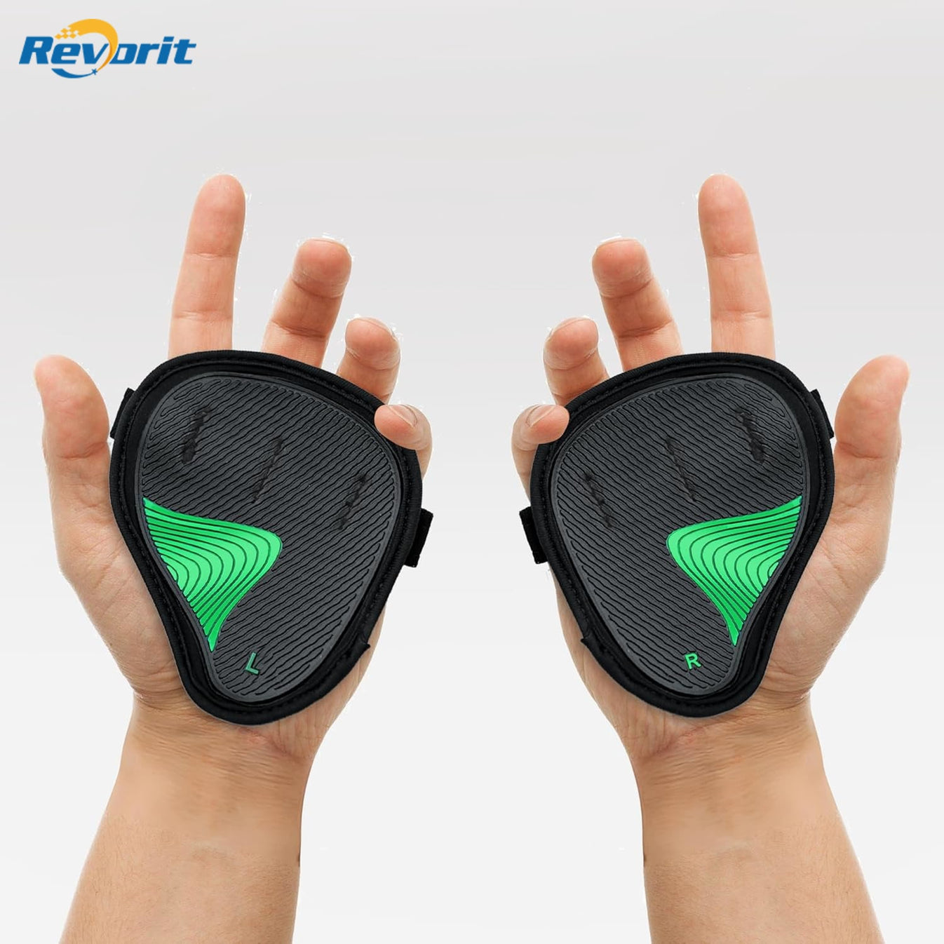 Revorit Neoprene Gym Grip Pads for Weight Lifting – Non-Slip Hand Grip